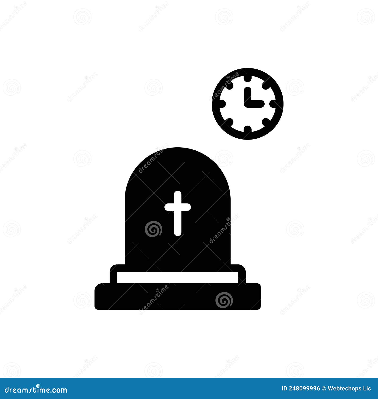 Black Solid Icon for Eventually, Lastly and Graveyard Stock Vector ...