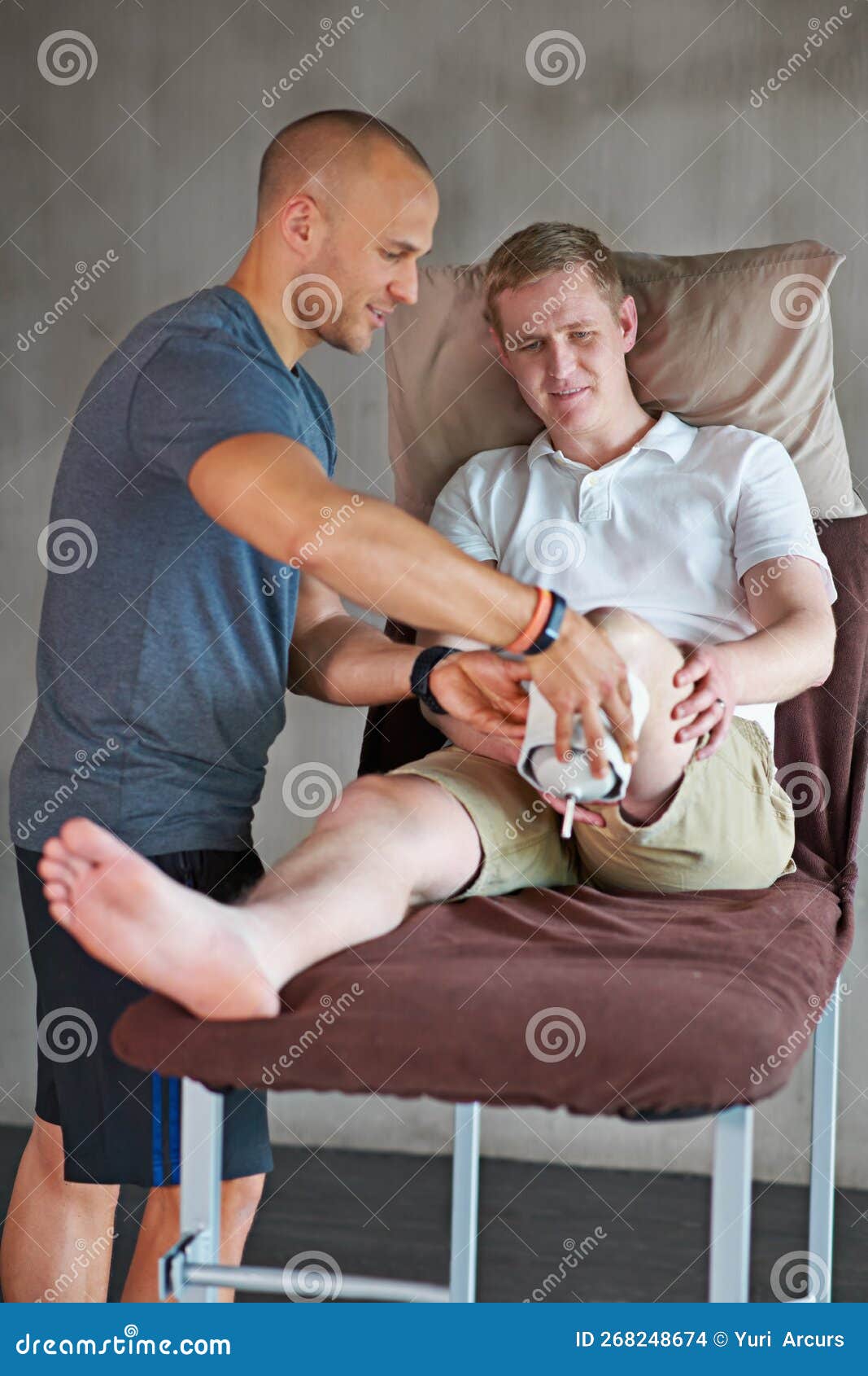 Ever-improving. Studio Shot of a Young Amputee Training in a Gym. Stock ...