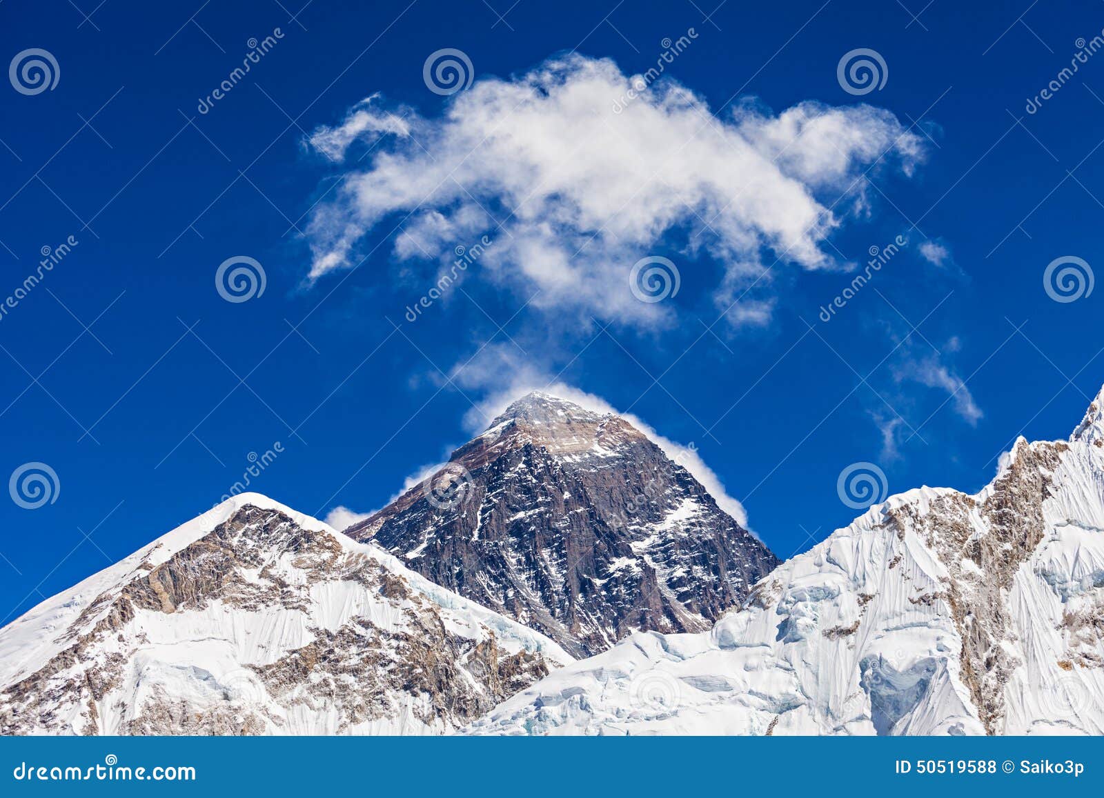 Everest, Himalaya stock photo. Image of kala, nuptse - 50519588