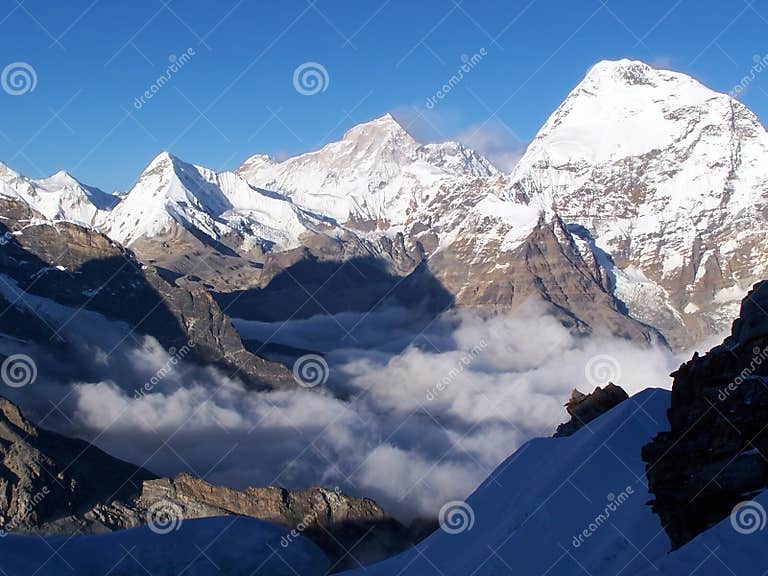 Everest range stock photo. Image of activity, cold, scenery - 5102374