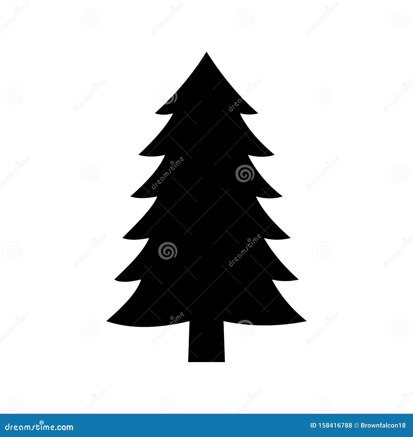 Evergreen Conifer Pine Tree Icon Flat Vector Illustration Design Stock ... Evergreen Conifer Pine Tree Icon Flat Vector Illustration Design Stock ...