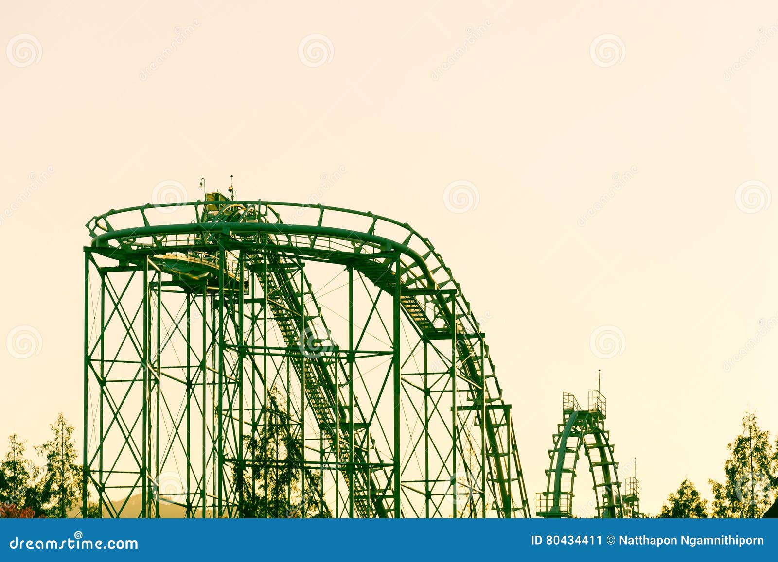 Everland Yongin South Korea 31 Oct 2015 The Wooden Structure Railway Of T Express In
