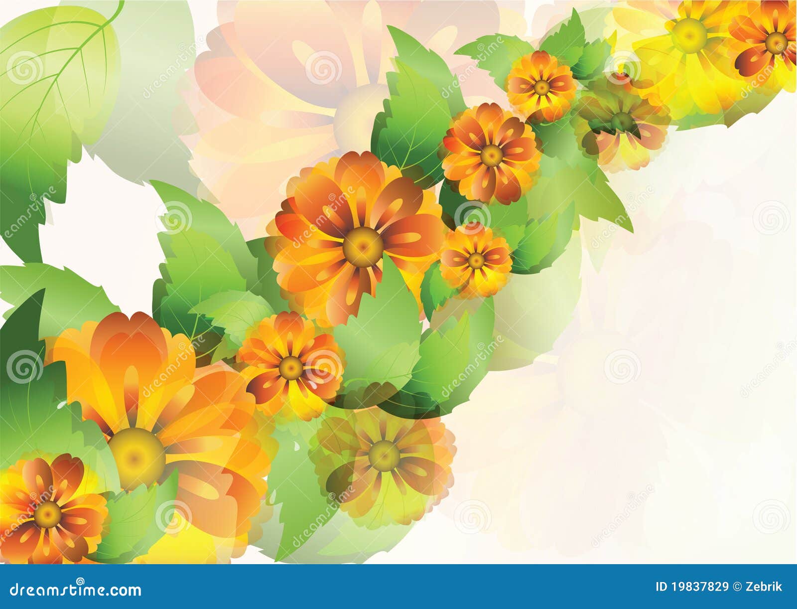 Everlasting Flowers Background2 Stock Vector - Illustration of curve ...