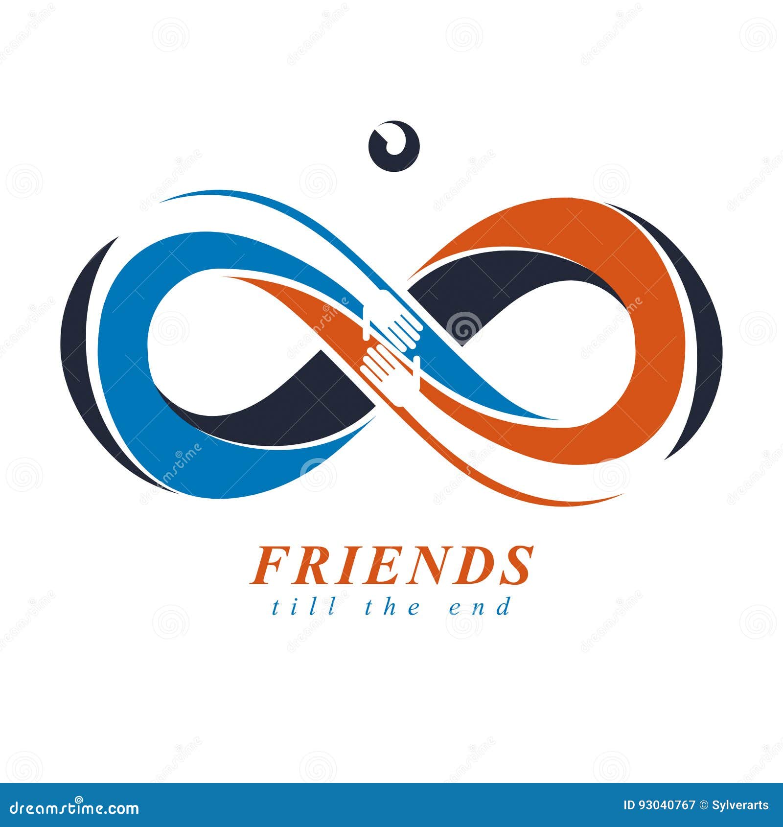 Everlasting Friendship, Forever Friends, Creative Vector Symbol Stock ...