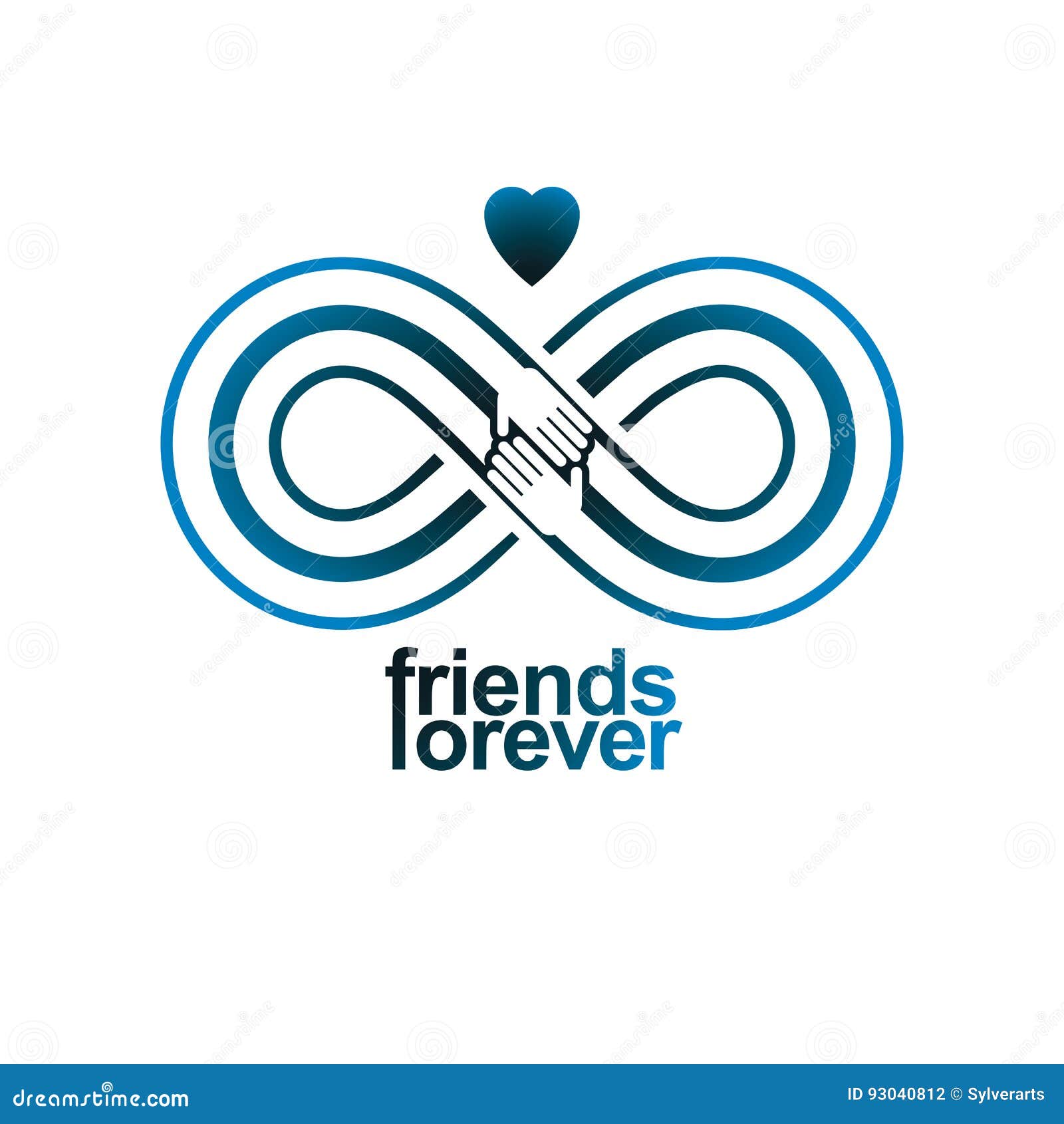 Everlasting Friendship, Forever Friends, Creative Vector Symbol ...