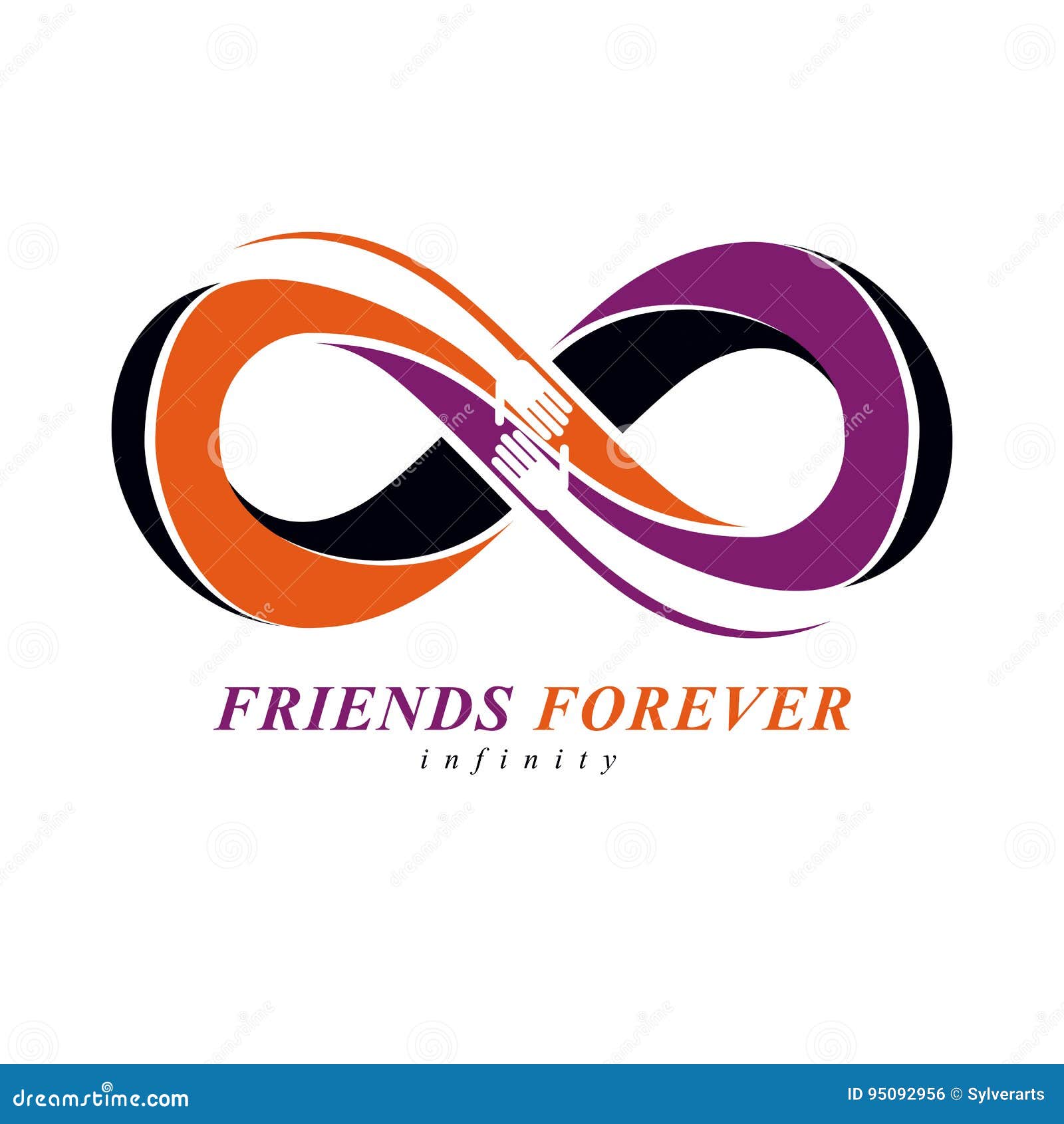 Everlasting Friendship, Forever Friends, Creative Vector Symbol Stock ...