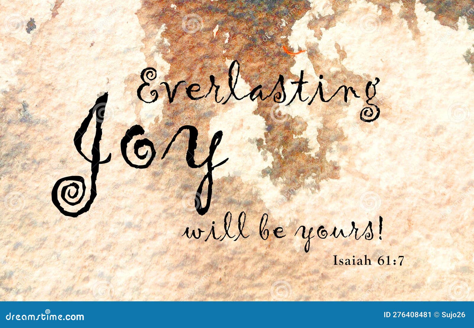 Everlasting Joy stock illustration. Illustration of scripture - 276408481