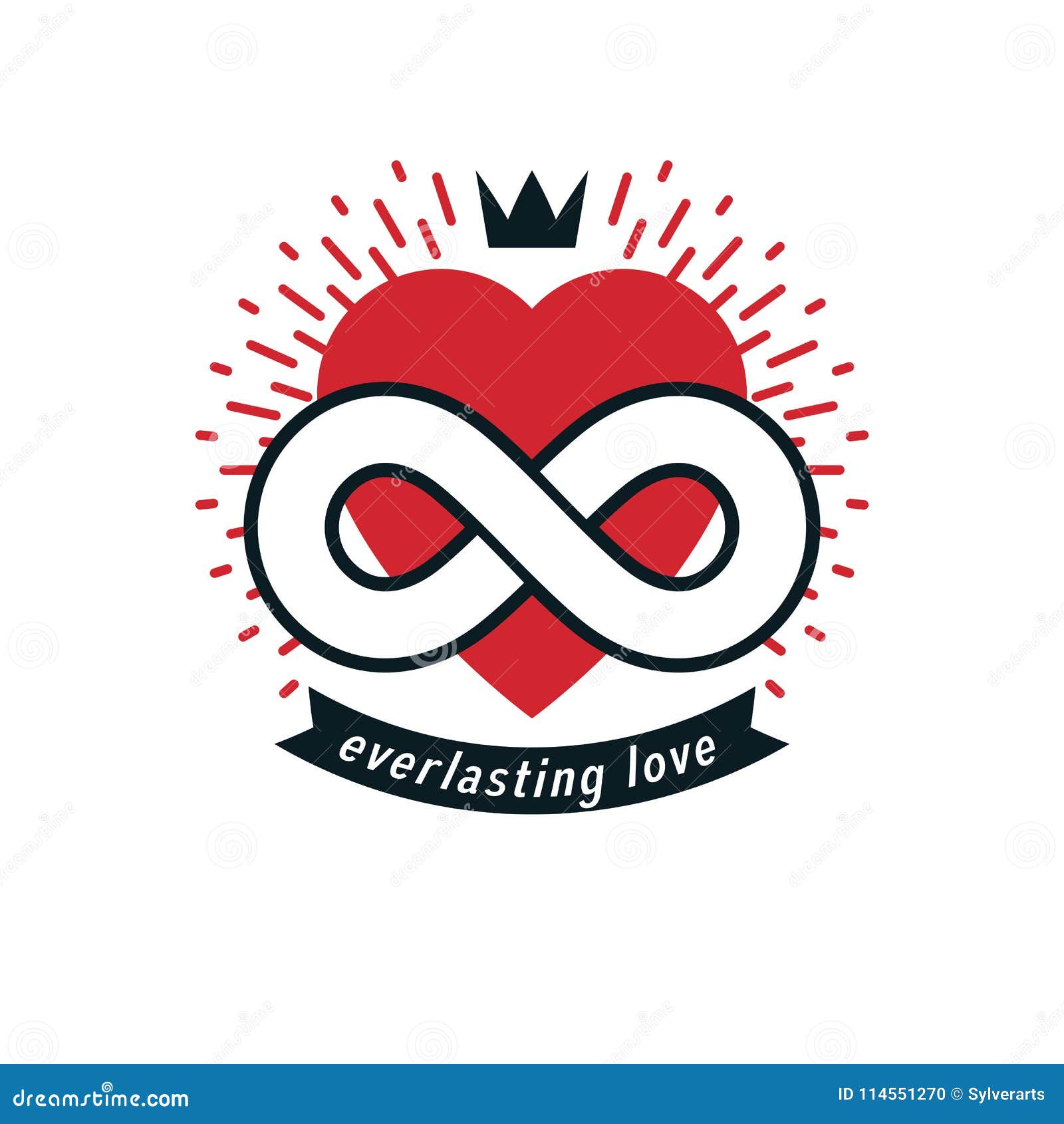 Everlasting Love Concept, Vector Symbol Created With Infinity Loop Sign ...