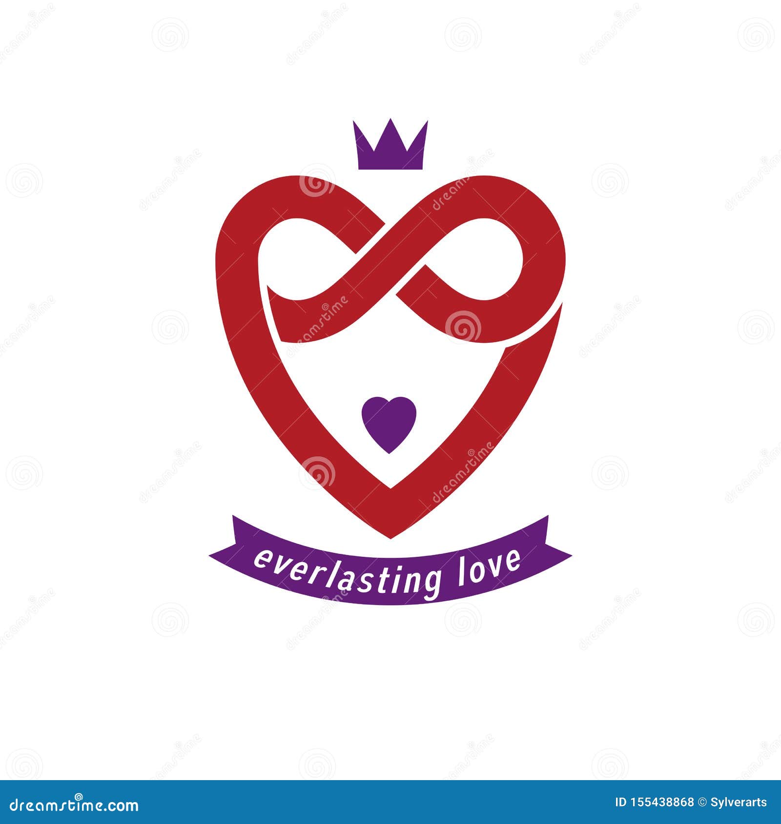 Everlasting Love concept. stock vector. Illustration of loop - 155438868