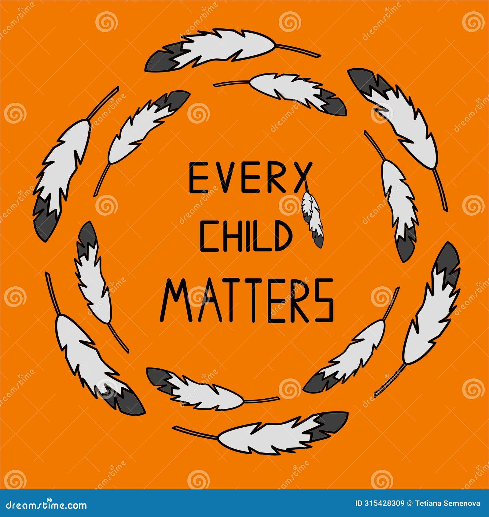 Every Child Matters Vector Illustration Stock Illustration ...