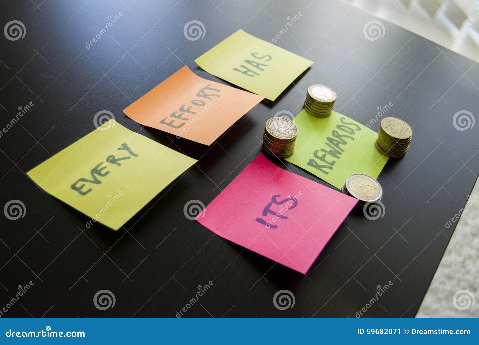 Every Effort Has Its Rewards Stock Image - Image of bull, business ...