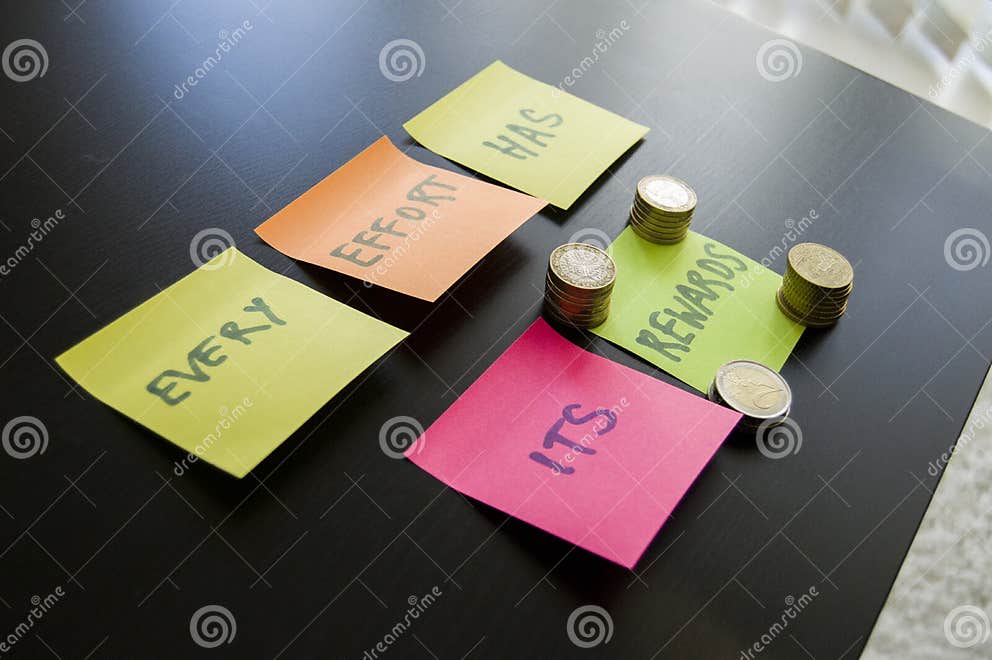 Every Effort Has Its Rewards Stock Image - Image of bull, business ...