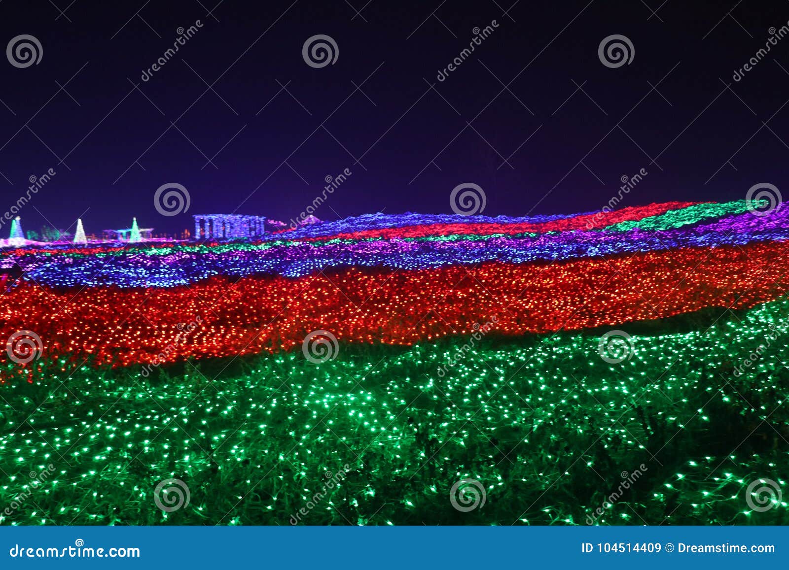 Coloured Lights the Rainbow Falling Editorial Stock Image - Image of ...