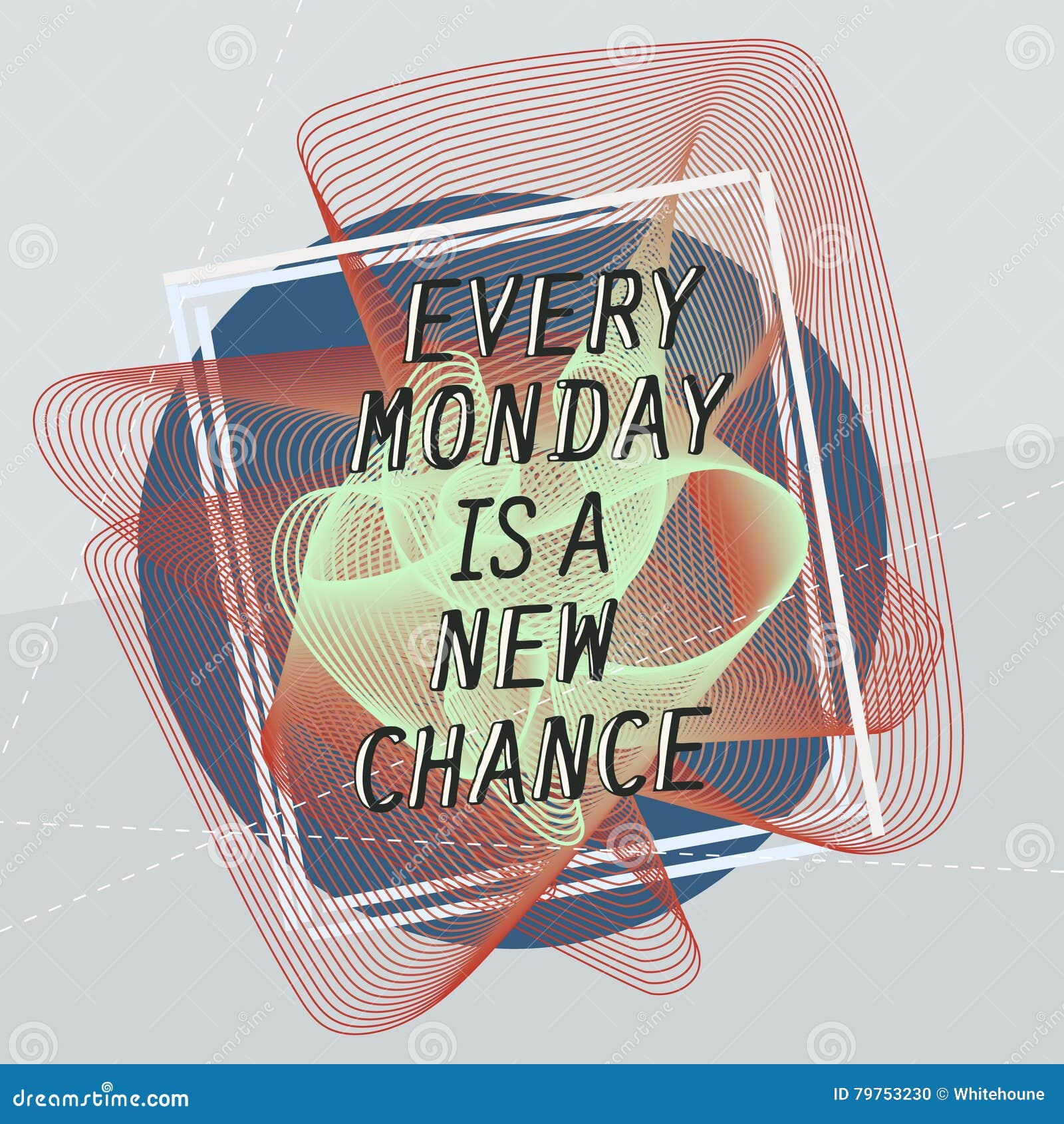 Every monday quote stock vector. Illustration of font - 79753230