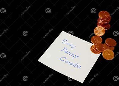 Every Penny Counts stock photo. Image of financial, business - 7645794