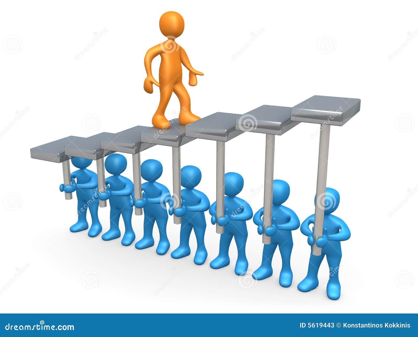 Every Step of the Way stock illustration. Illustration of teamwork ...