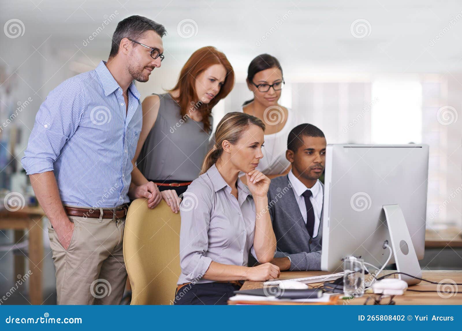 Every Team Members Input is Valuable. a Team of Businesspeople Working ...