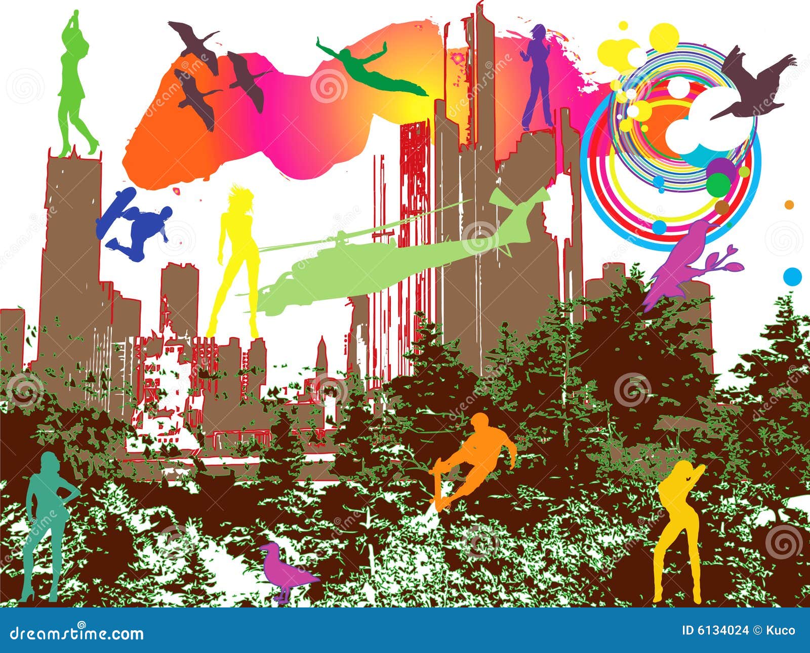 Everybody dance 5 stock vector. Illustration of power - 6134024