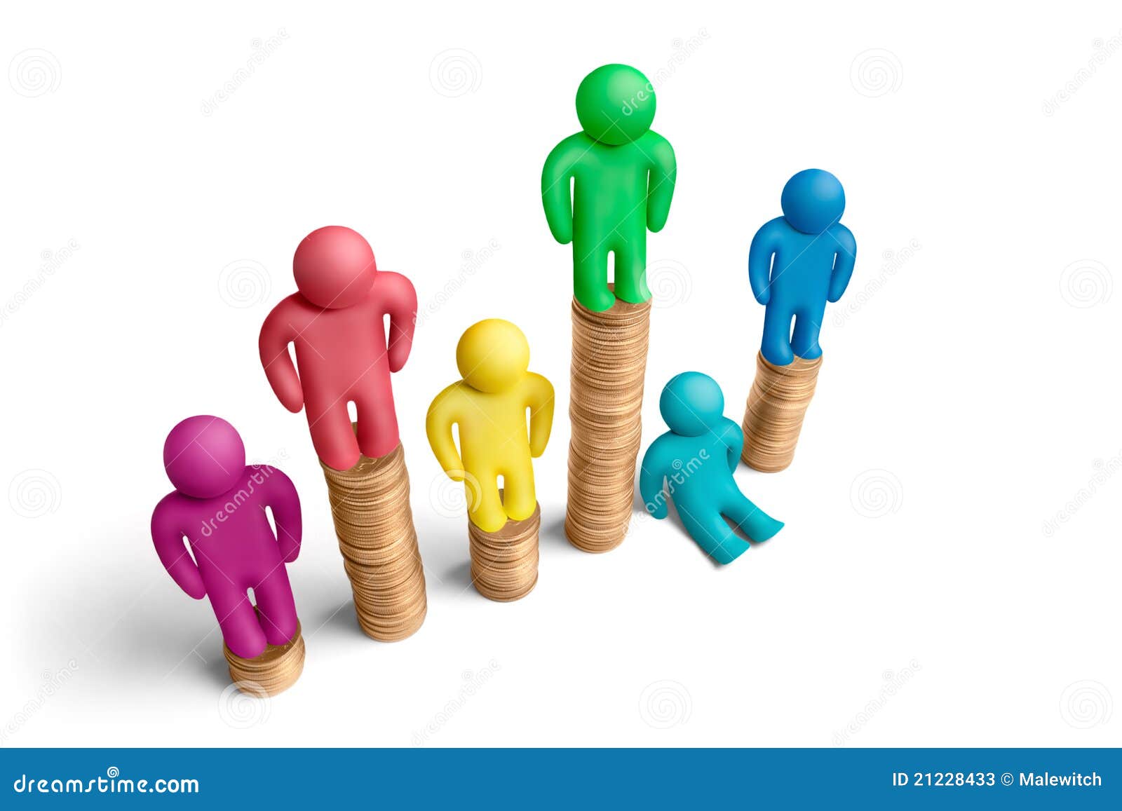Everybody is different- 4 stock illustration. Illustration of bonus ...