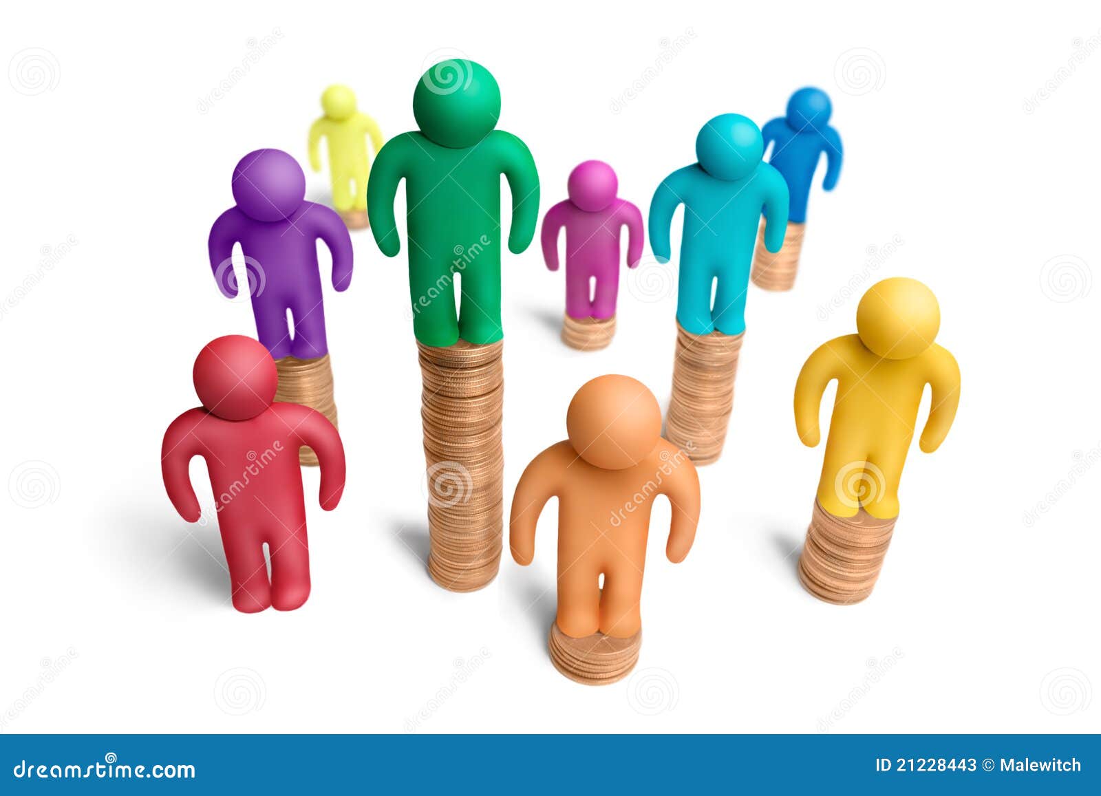 Everybody is different- 6 stock illustration. Illustration of company ...
