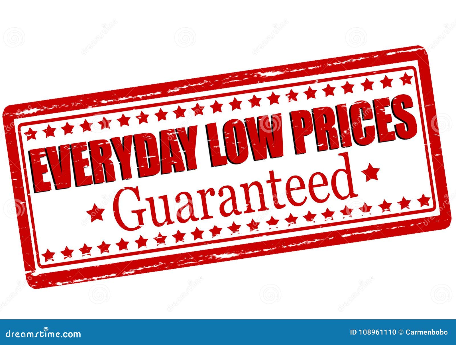 Everyday low prices stock illustration. Illustration of rectangular ...