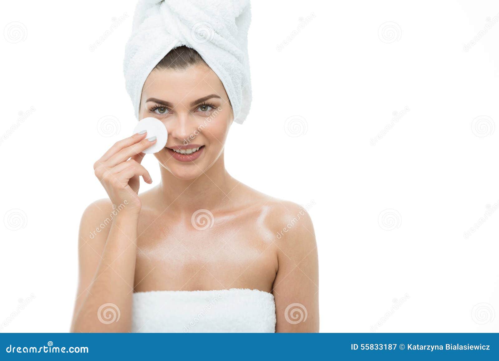 Everyday make-up removal stock image. Image of freshness - 55833187