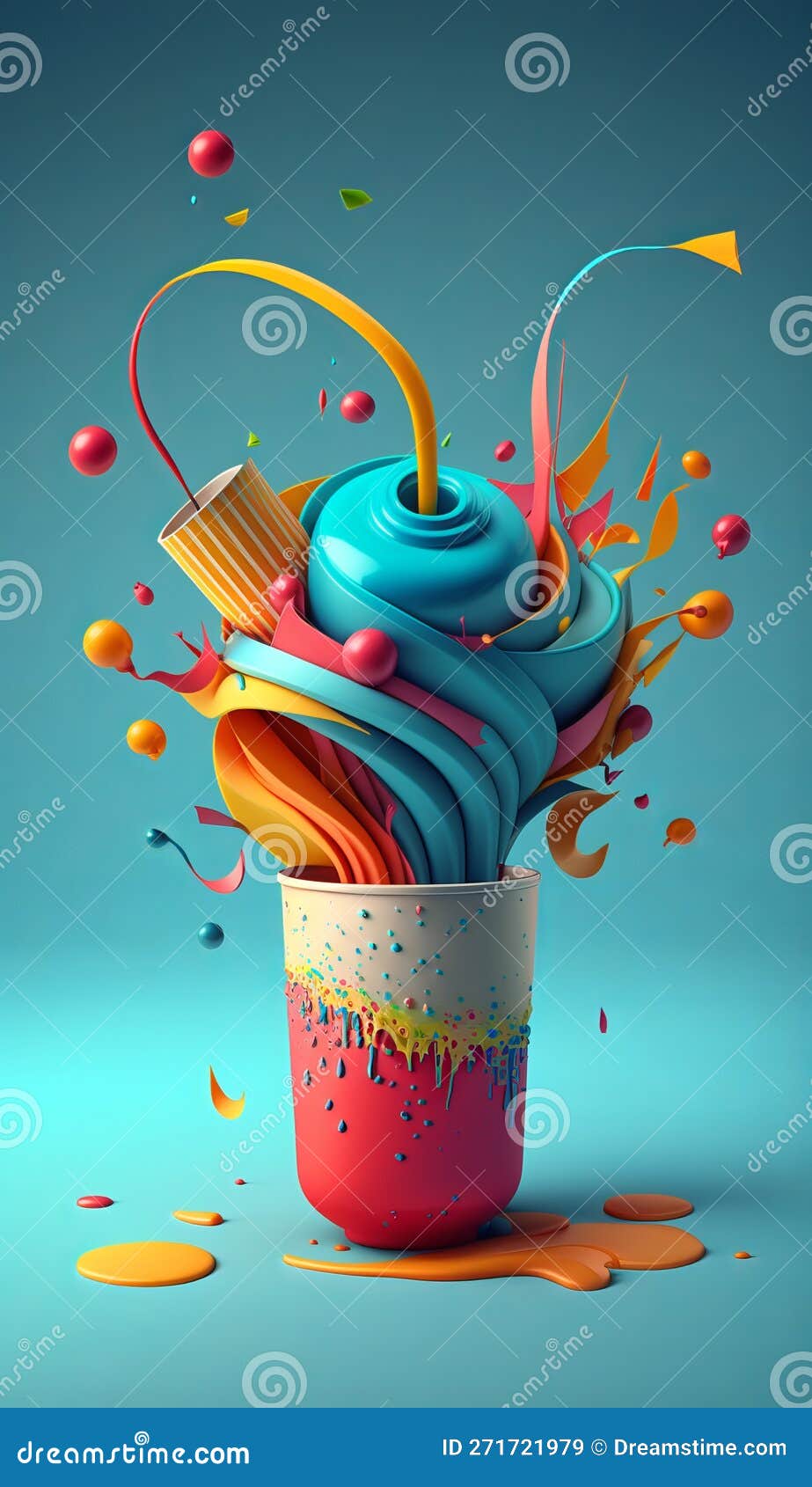 Everyday Objects in a Different Way Stock Illustration - Illustration ...