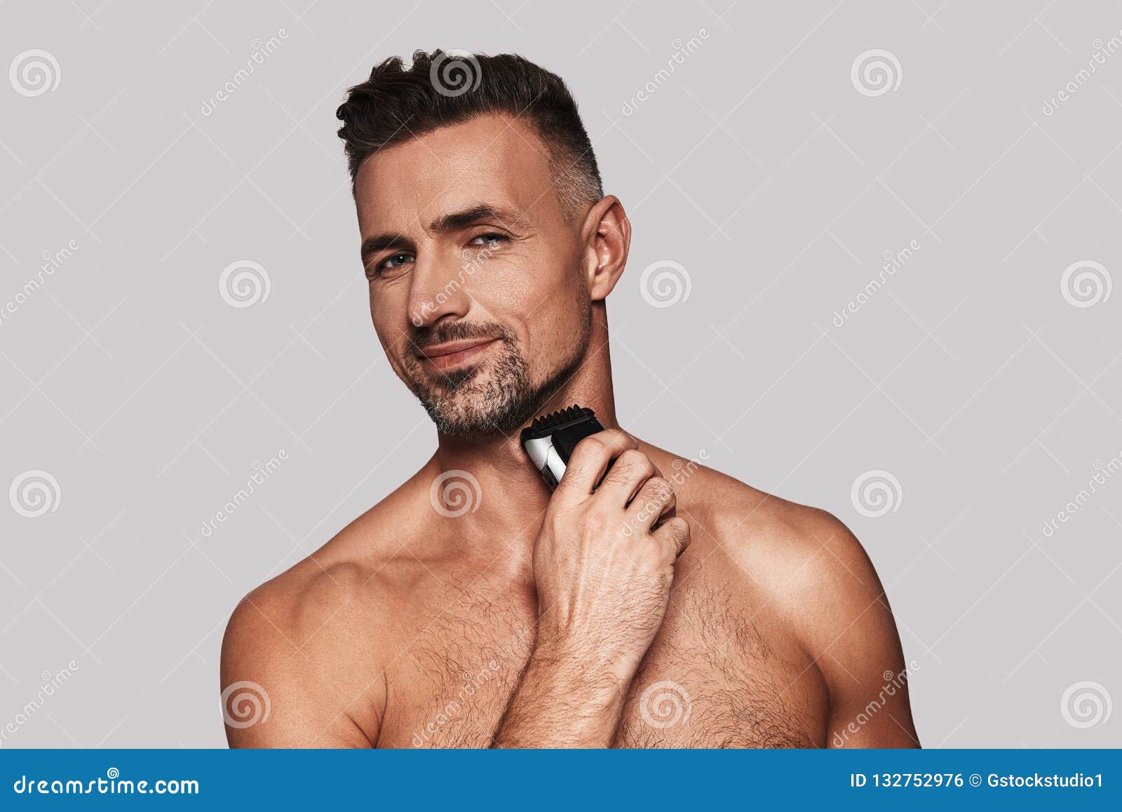 Everyday routine. stock photo. Image of macho, beauty - 132752976