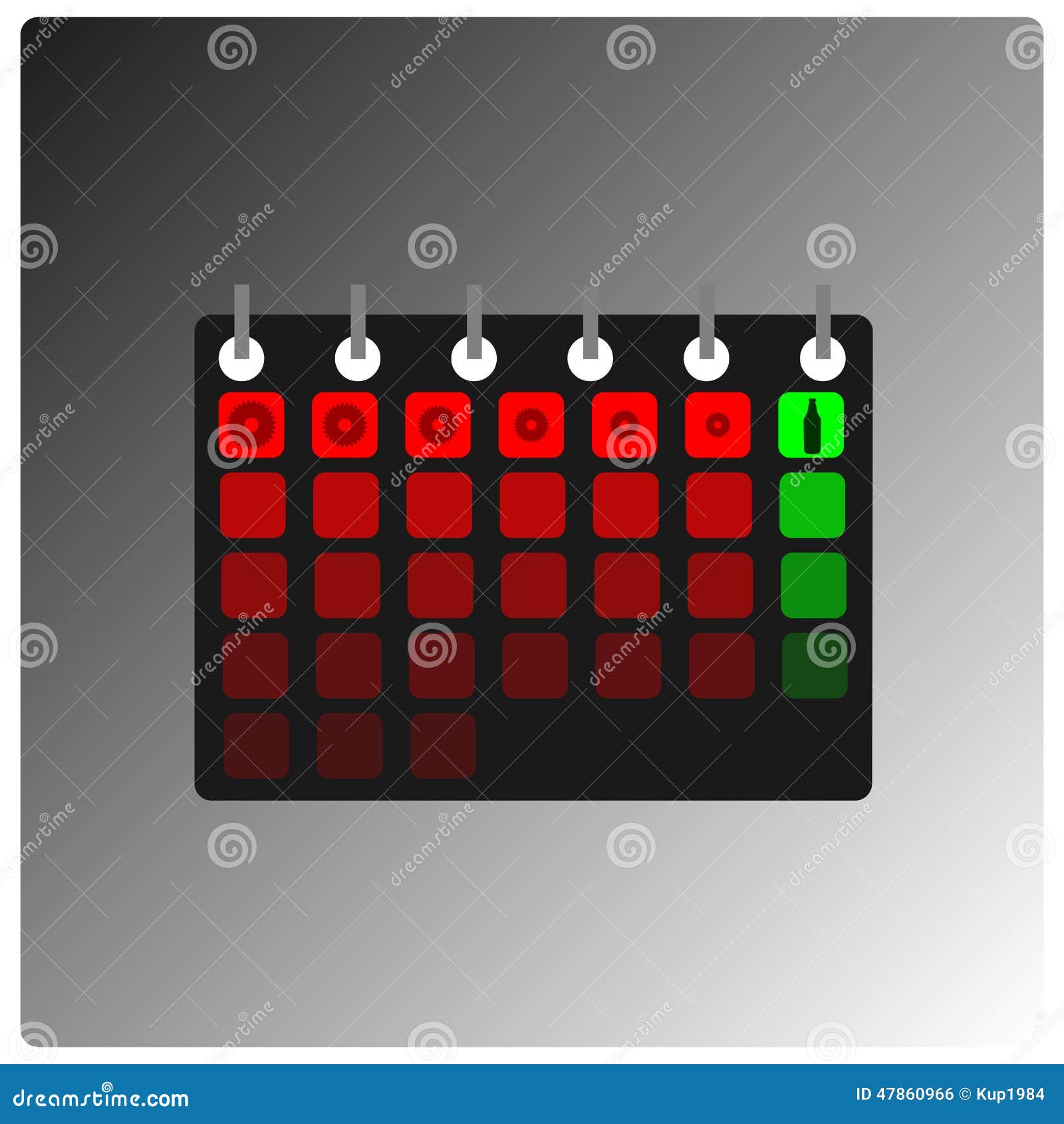 Everyday Work and Fun Weekend. Stock Vector - Illustration of symbol ...