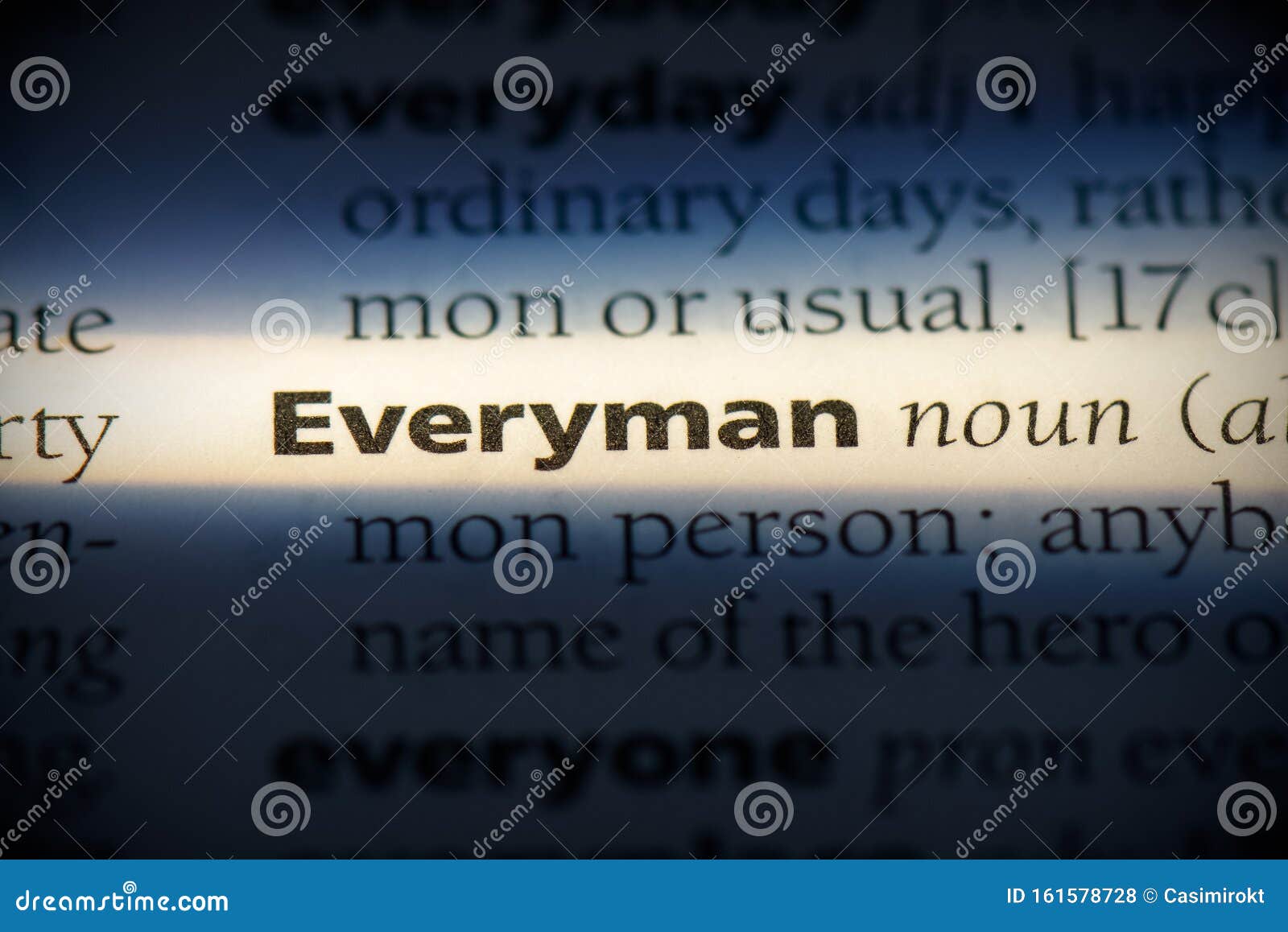 Everyman stock photo. Image of vocabulary, focus, book - 161578728