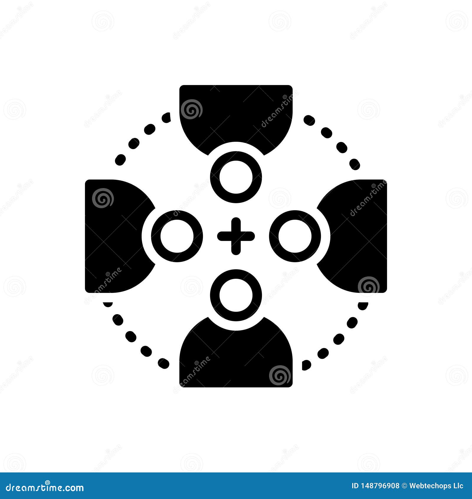 Black Solid Icon for Everyone, People and Everybody Stock Vector ...