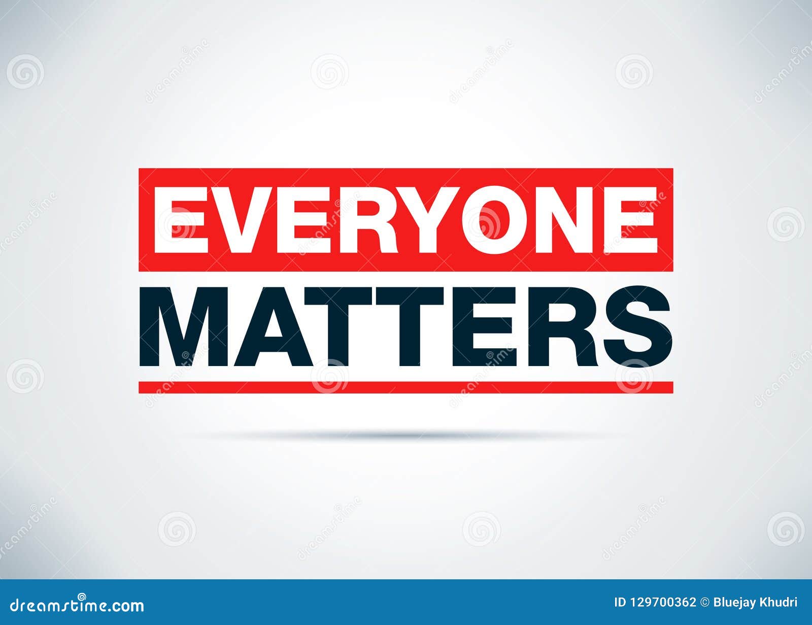 Everyone Matters Abstract Flat Background Design Illustration Stock ...