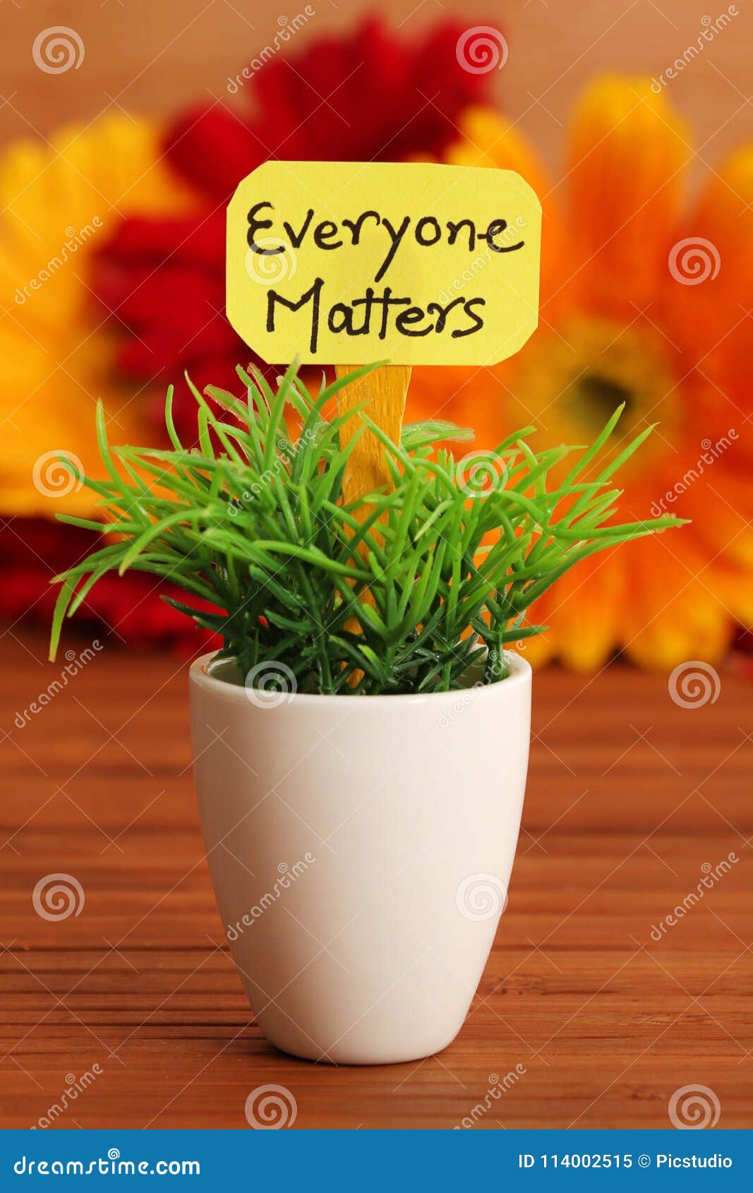Everyone matters stock image. Image of shot, good, flowers - 114002515