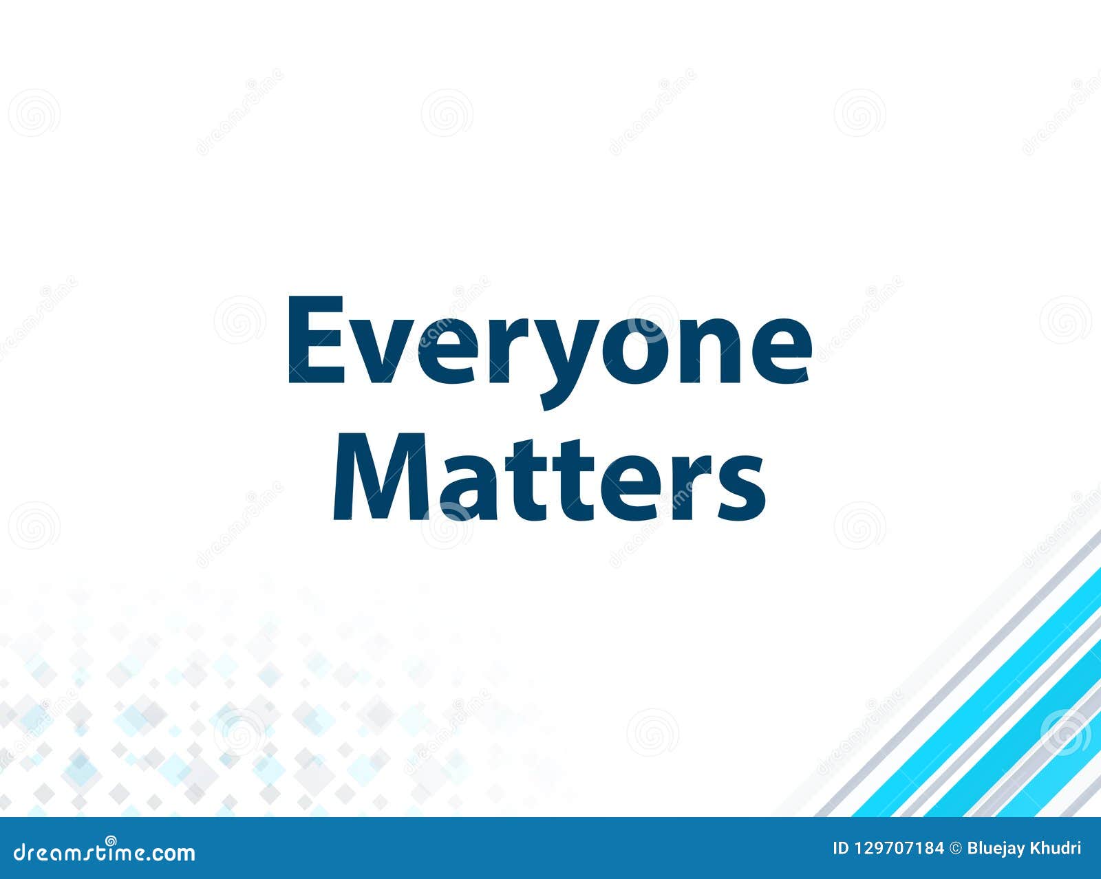 Everyone Matters Modern Flat Design Blue Abstract Background Stock ...