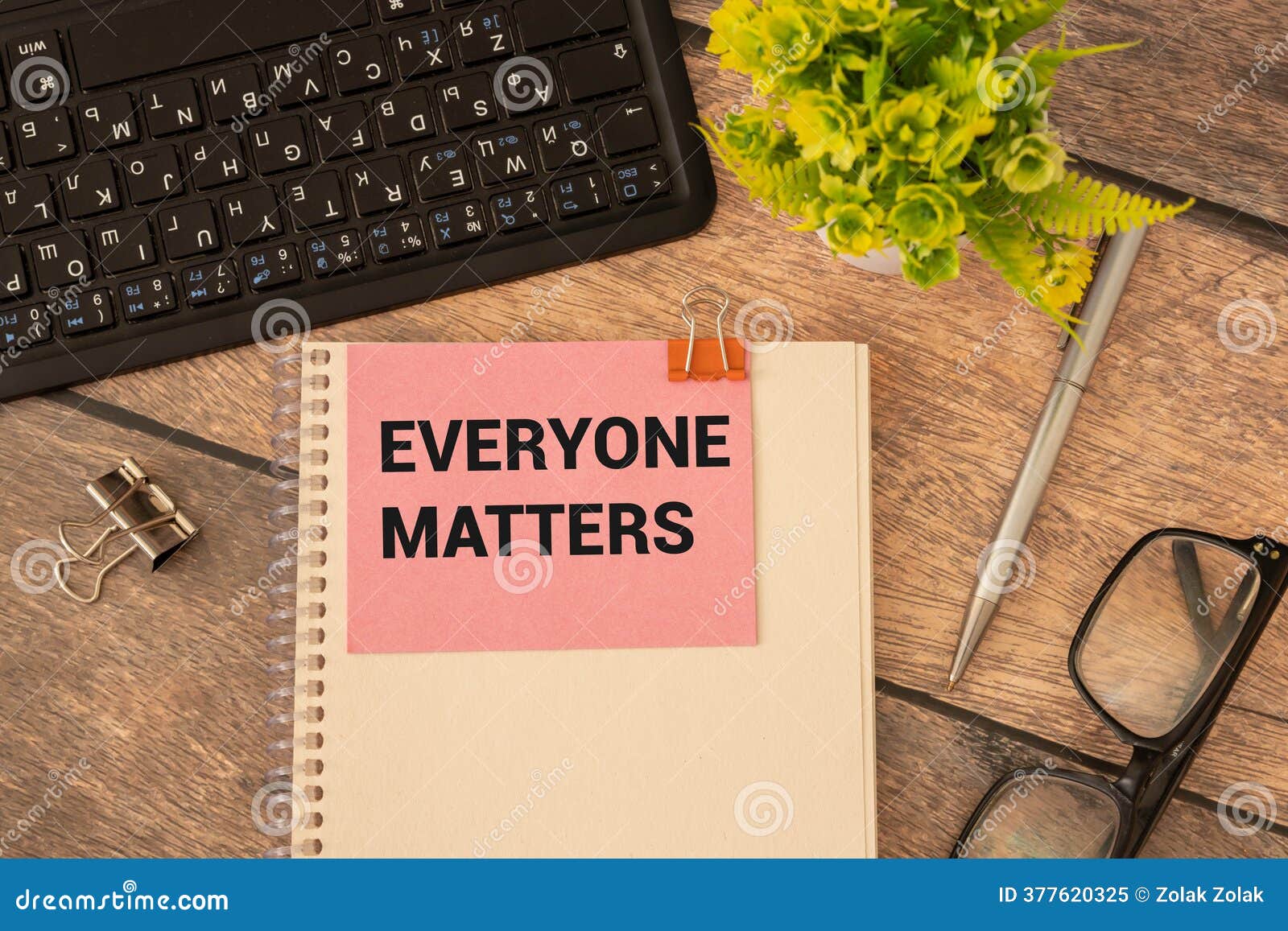 Everyone Matters Text On Paper. Word Everyone Matters On Torn Paper ...