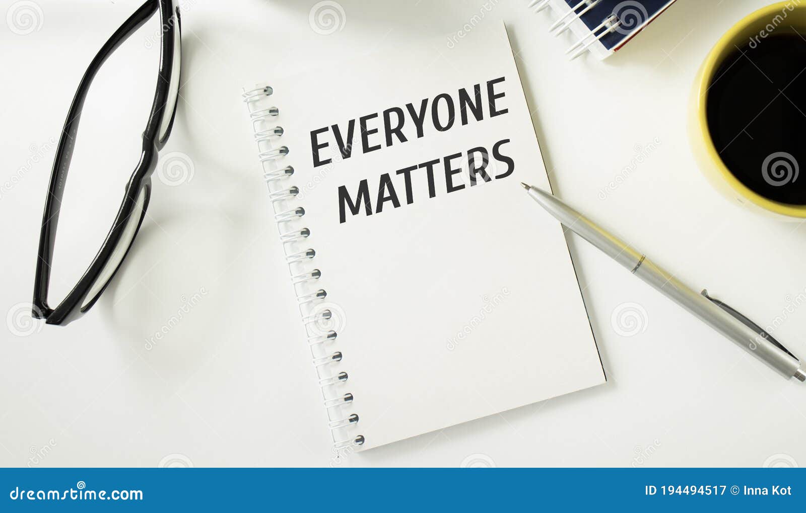 Everyone Matters Written on a Note Paper Stock Image - Image of written ...