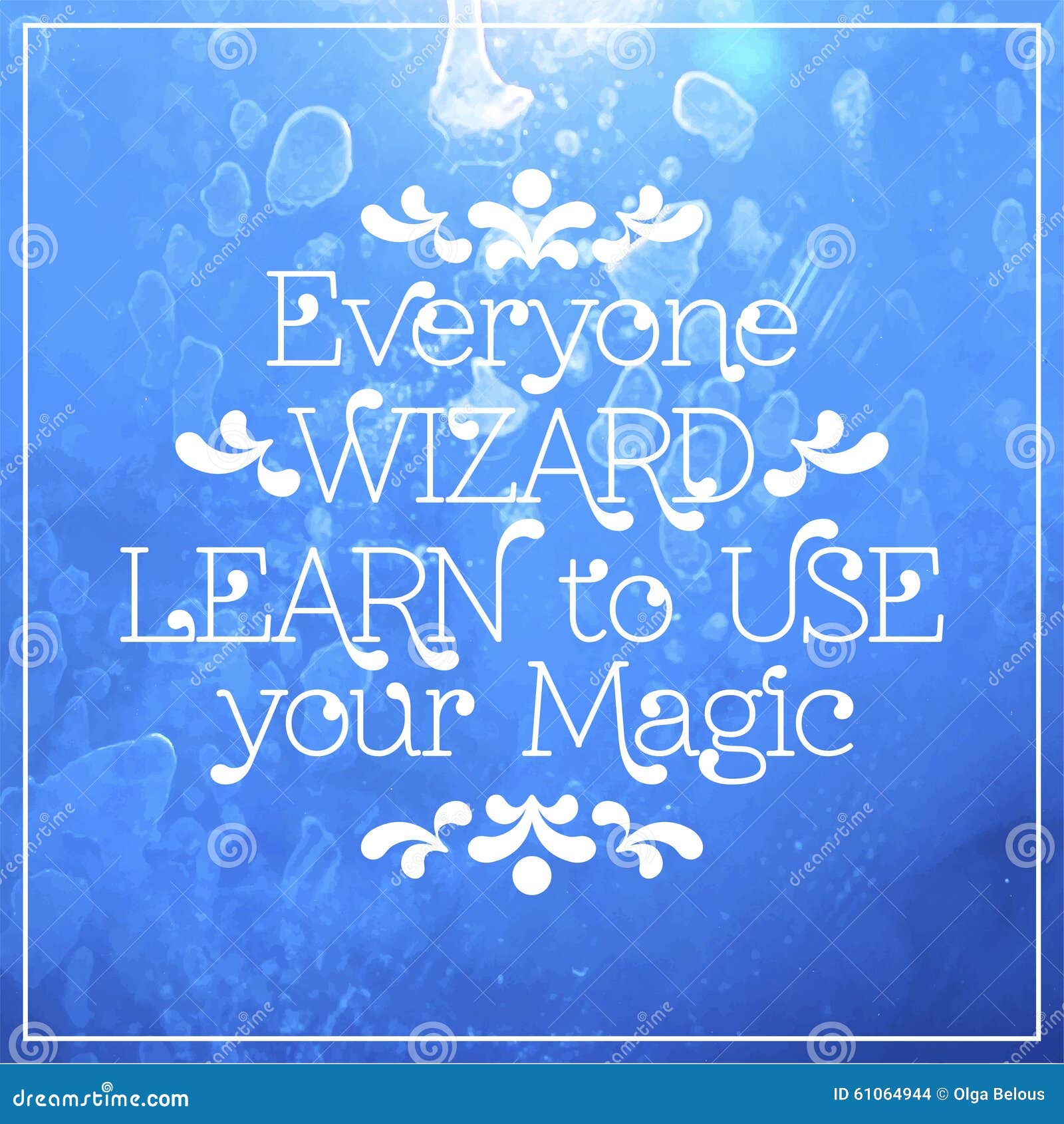 Everyone Wizard. Learn To Use Your Magic Stock Vector - Illustration of ...