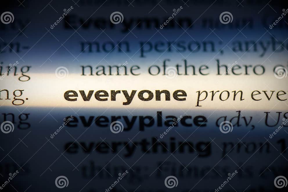 Everyone stock photo. Image of page, linguistic, macro - 161578664