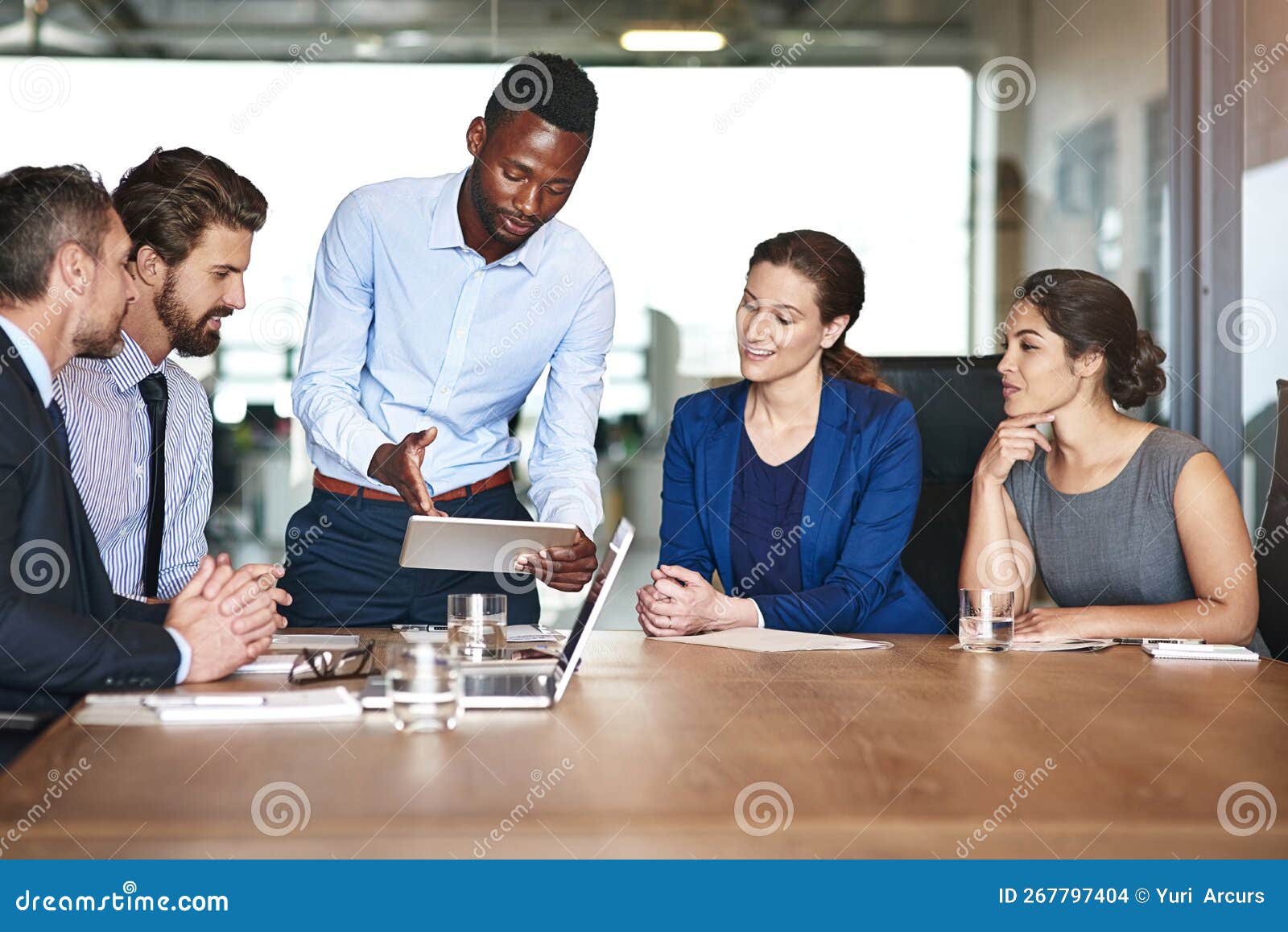 Everyones Input is Important. a Group of Corporate Colleagues Talking ...