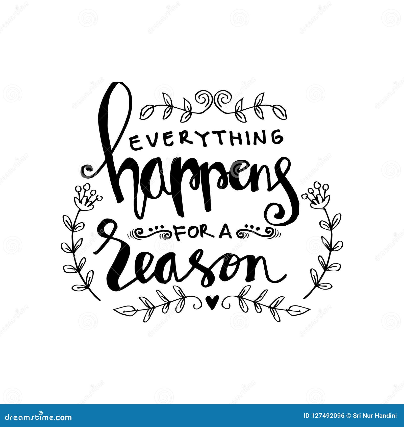 Everything Happens for a Reason. Stock Illustration - Illustration of ... Everything Happens for a Reason. Stock Illustration - Illustration of ...