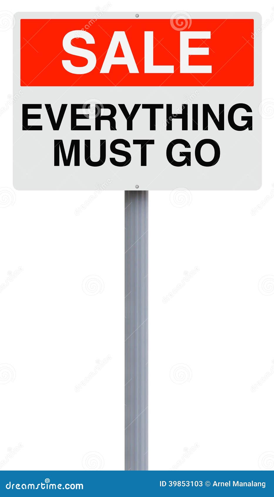 Everything Must Go stock image. Image of discount, advertisement - 39853103