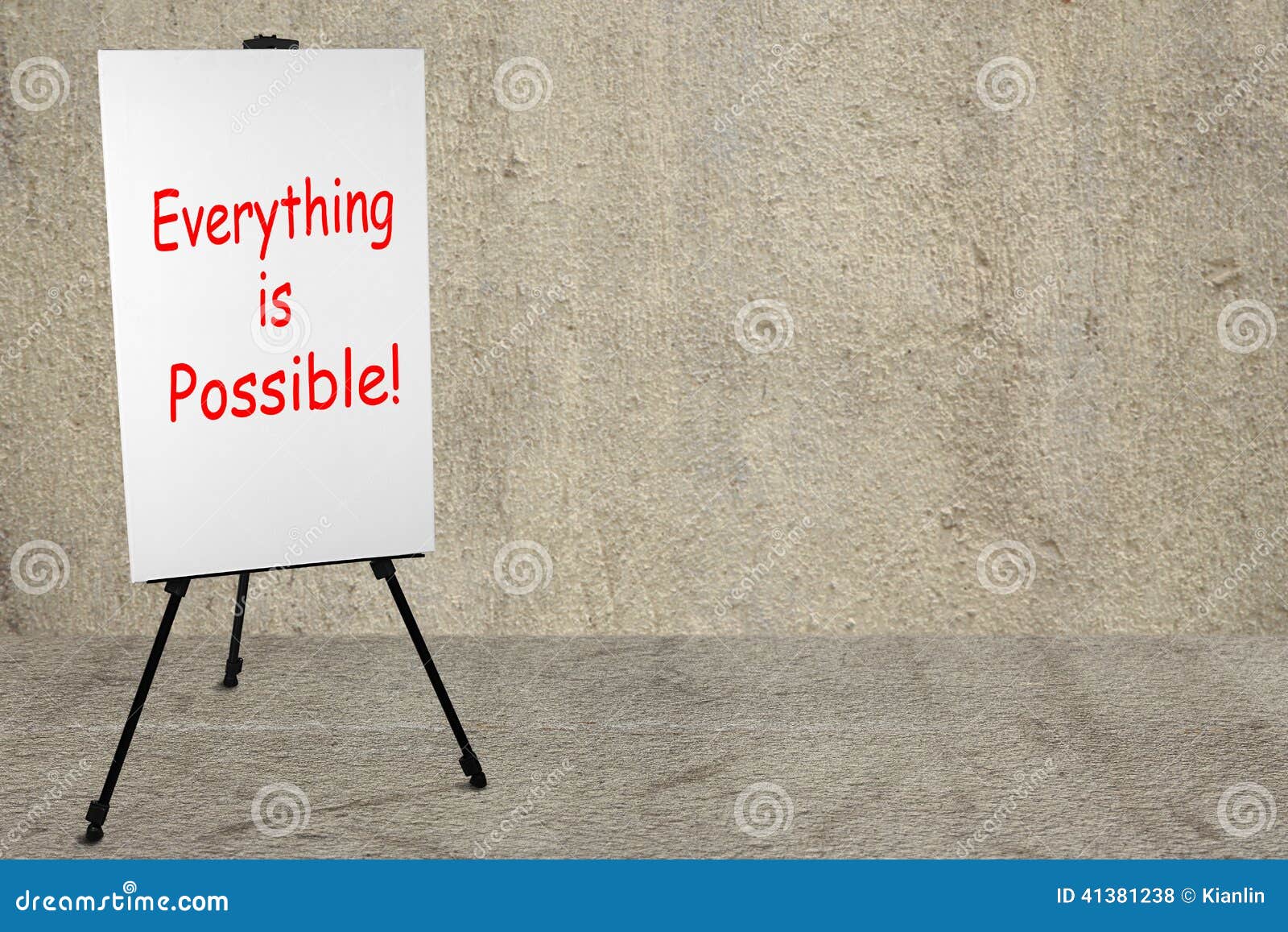 Everything is possible stock photo. Image of brave, concept - 41381238