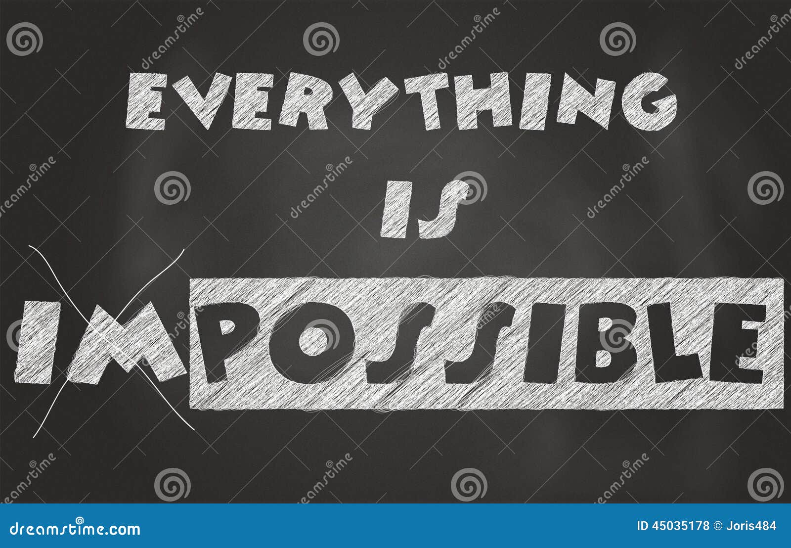 Everything is possible stock illustration. Illustration of concept ...