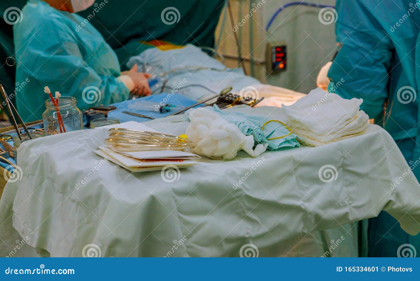 Everything is Ready for the Surgery To Begin on a Table for a Surgery ...