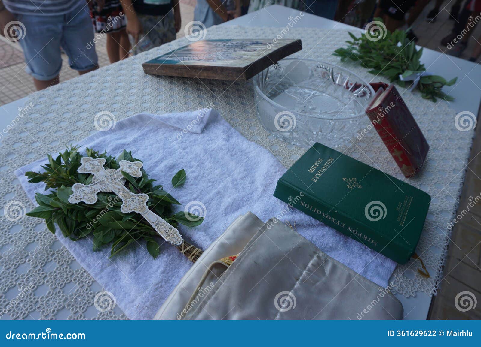 Everything Ready on the Table for the Consecration To Begin on the ...