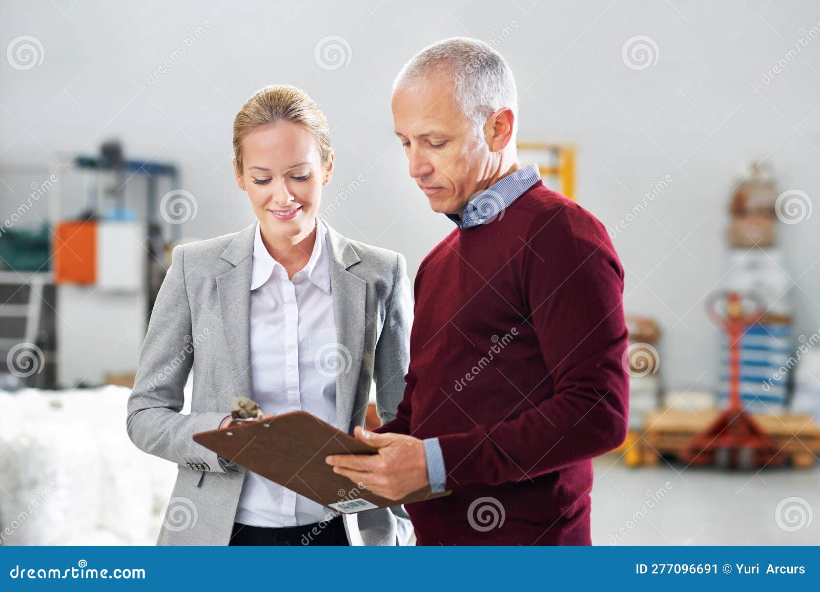 Everything Seems Satisfactory. Two Warehouse Managers on the Factory ...