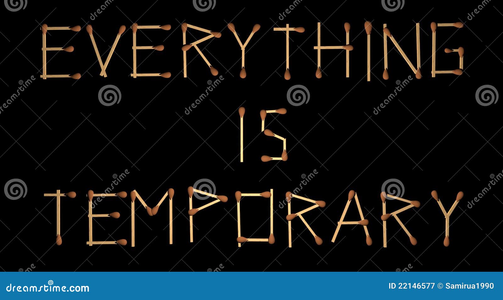 Everything is temporary stock illustration. Illustration of eternity ...