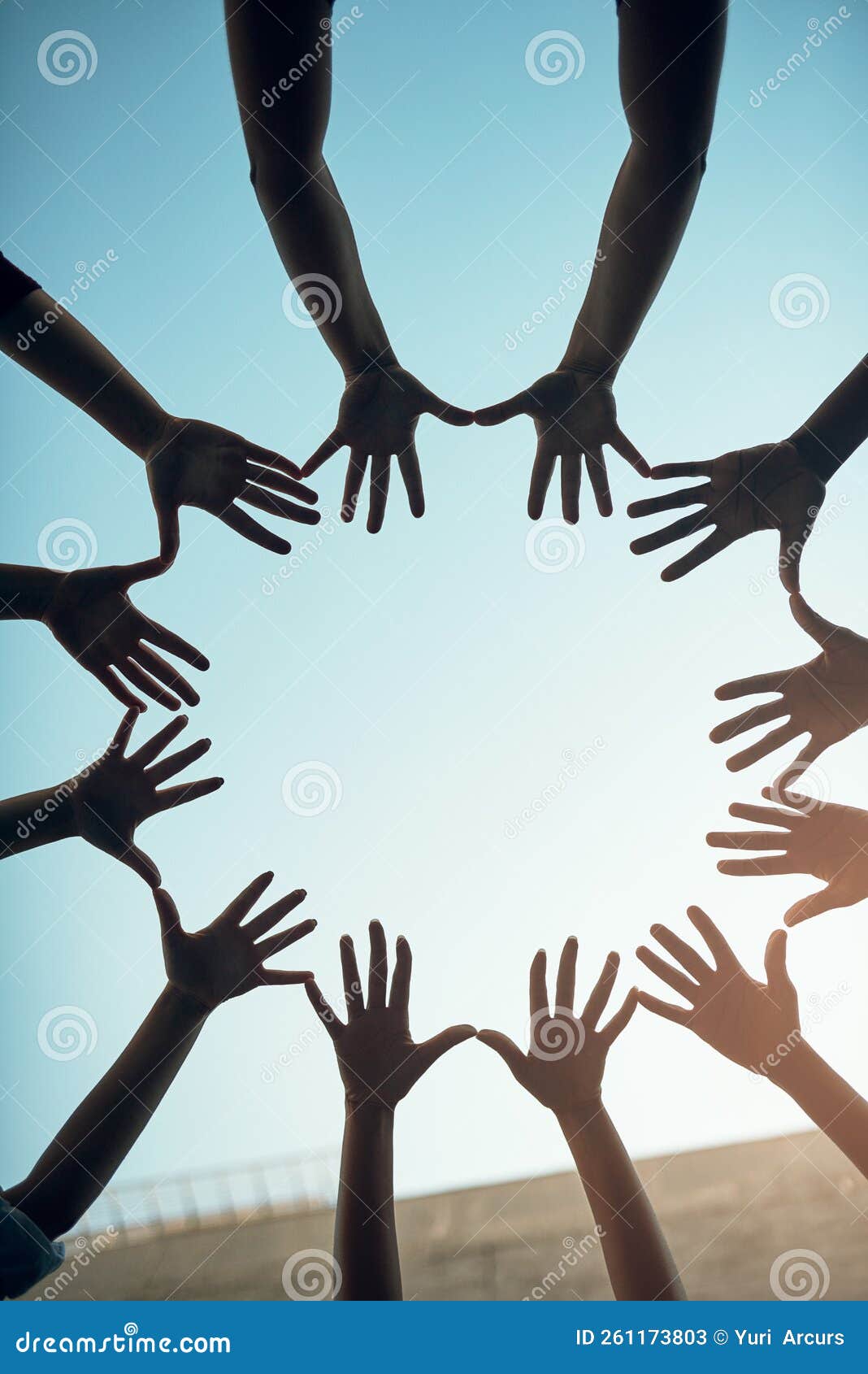 Everythings Better when we Connect with Each Other. Low Angle Shot of a ...