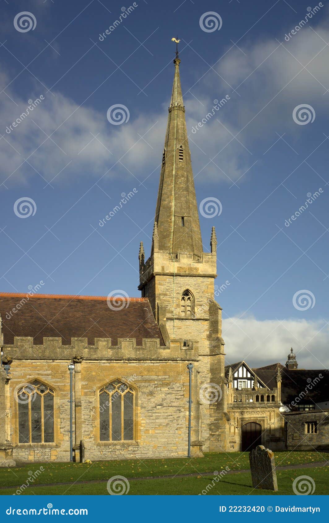 Evesham stock photo. Image of church, abbey, town, market - 22232420
