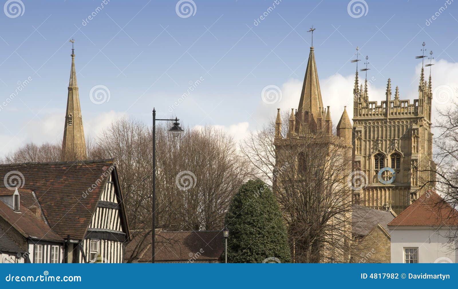 Evesham stock photo. Image of lawrence, saints, tower - 4817982